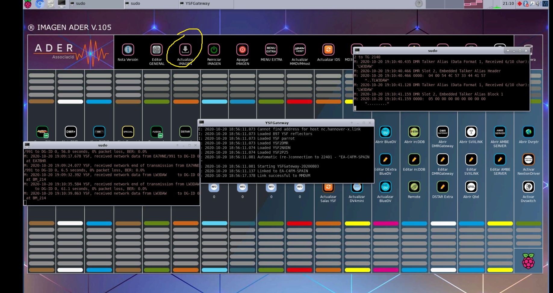 Actualizacion IMG Ader Resuelve GPIO – Xreflector World Wide Servers