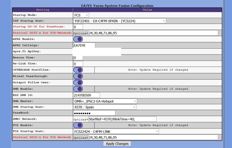 Configurar Pi-Star EA7EE Y Placa MMDVM Para Yaesu Fusion II & DMR ...