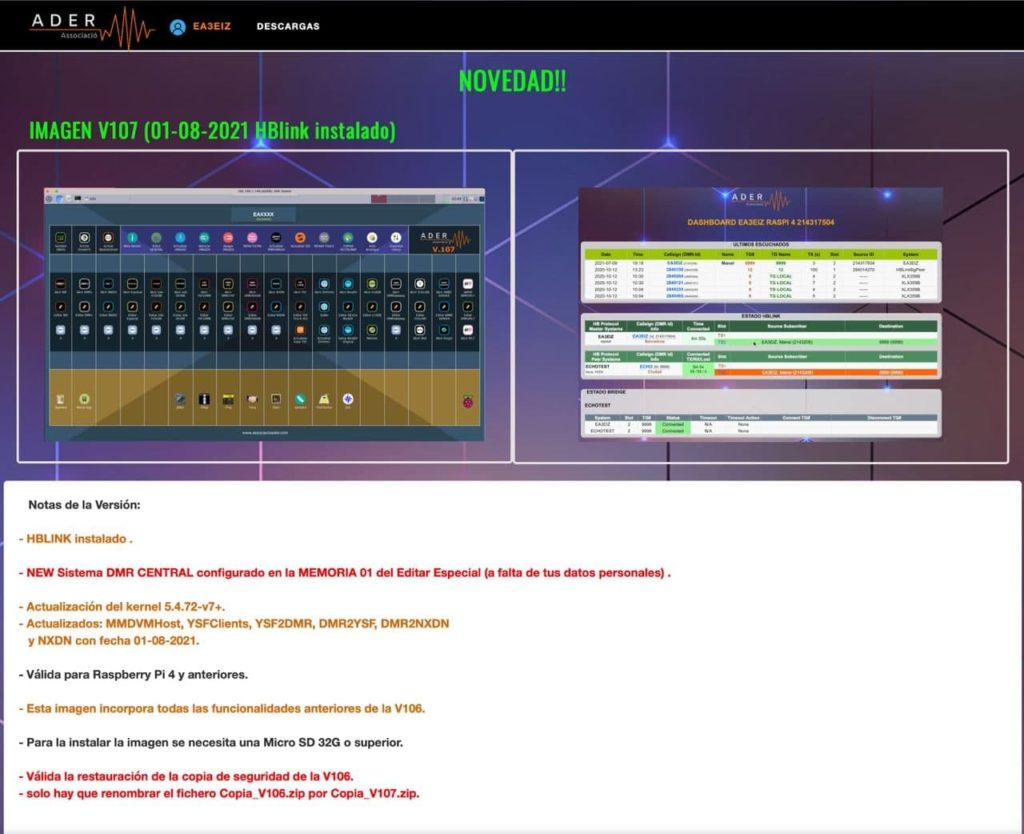 ADER IMAGEN V107 – Xreflector World Wide Servers