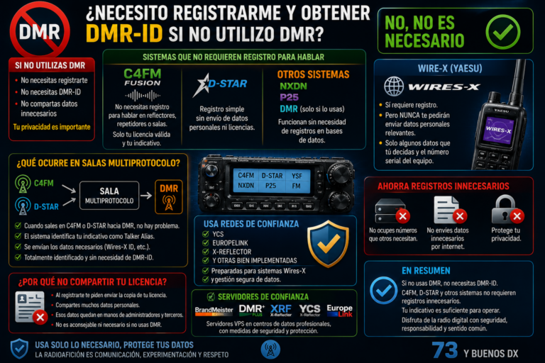 ¿Necesito registrarme y obtener un DMR-ID si no utilizo DMR ...